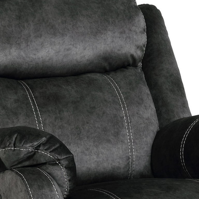Grey Microfiber Reclining Sofa | Cabinets Matttroy