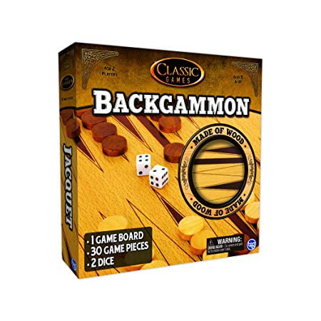 TCG Classic Game - 10" Solid Wood Backgammon - Walmart.ca