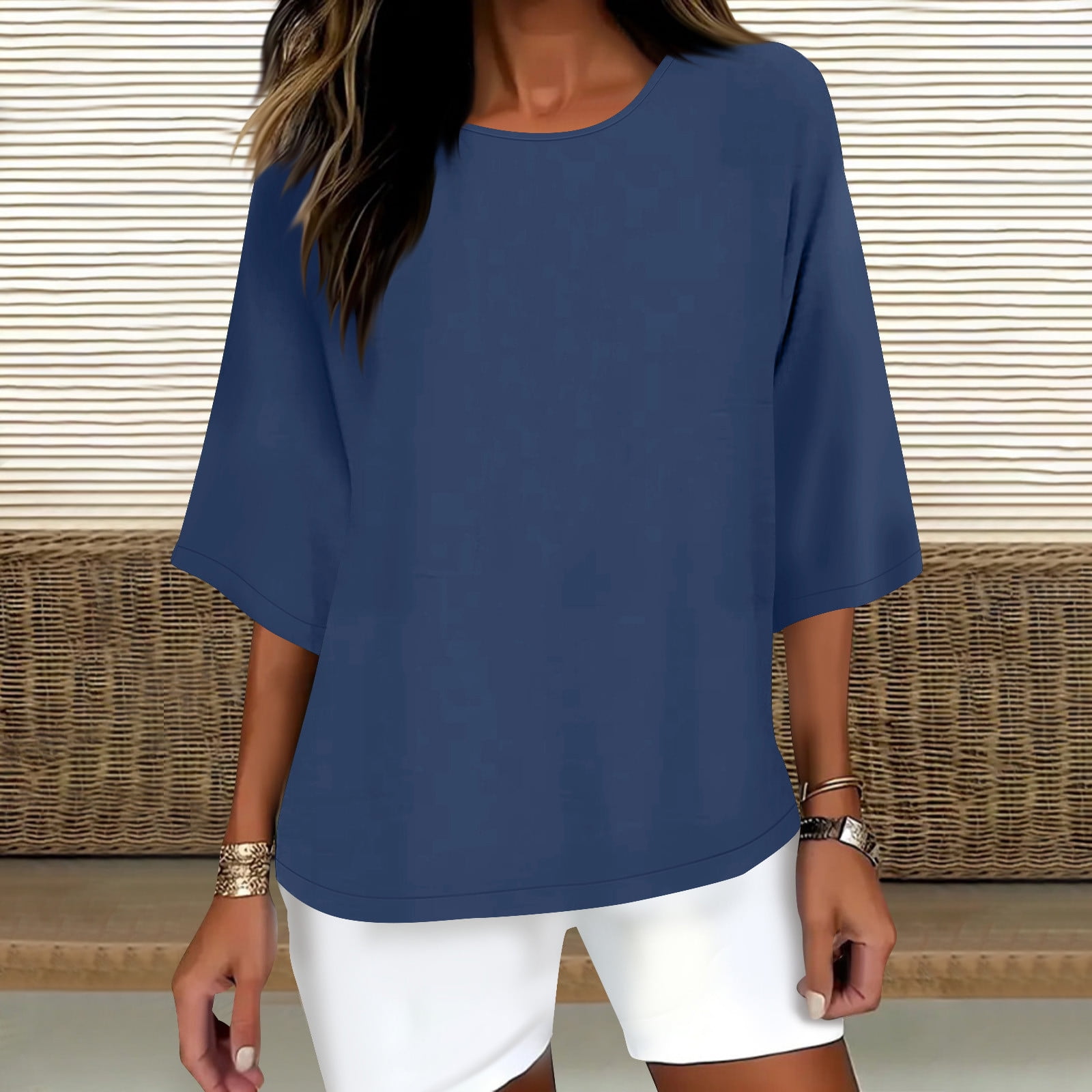 Click here for Pisexur Womens Tops 3/4 Length Sleeve Tops For Wom... prices