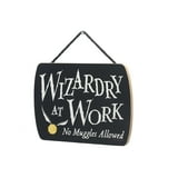 Harry Potter Wizardry at Work Hanging Wood Wall Decor 5.5" - Walmart.com