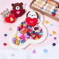 100G Plastic Buttons Mixed Shapes 1-Hole & 2-Hole Mixed Color 10~20x10 ...