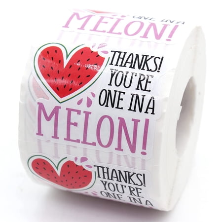 Littlefa 15A Thank YouAre One in a Melon with Melon Design Stickers ...