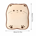 Cartoon Toast Cat Plush Pillow Soft Waist Support Cushion Colorful ...