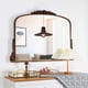 Shyfoy Large Arch Wall Mirror Ornate Mirror for Living Room Decor ...