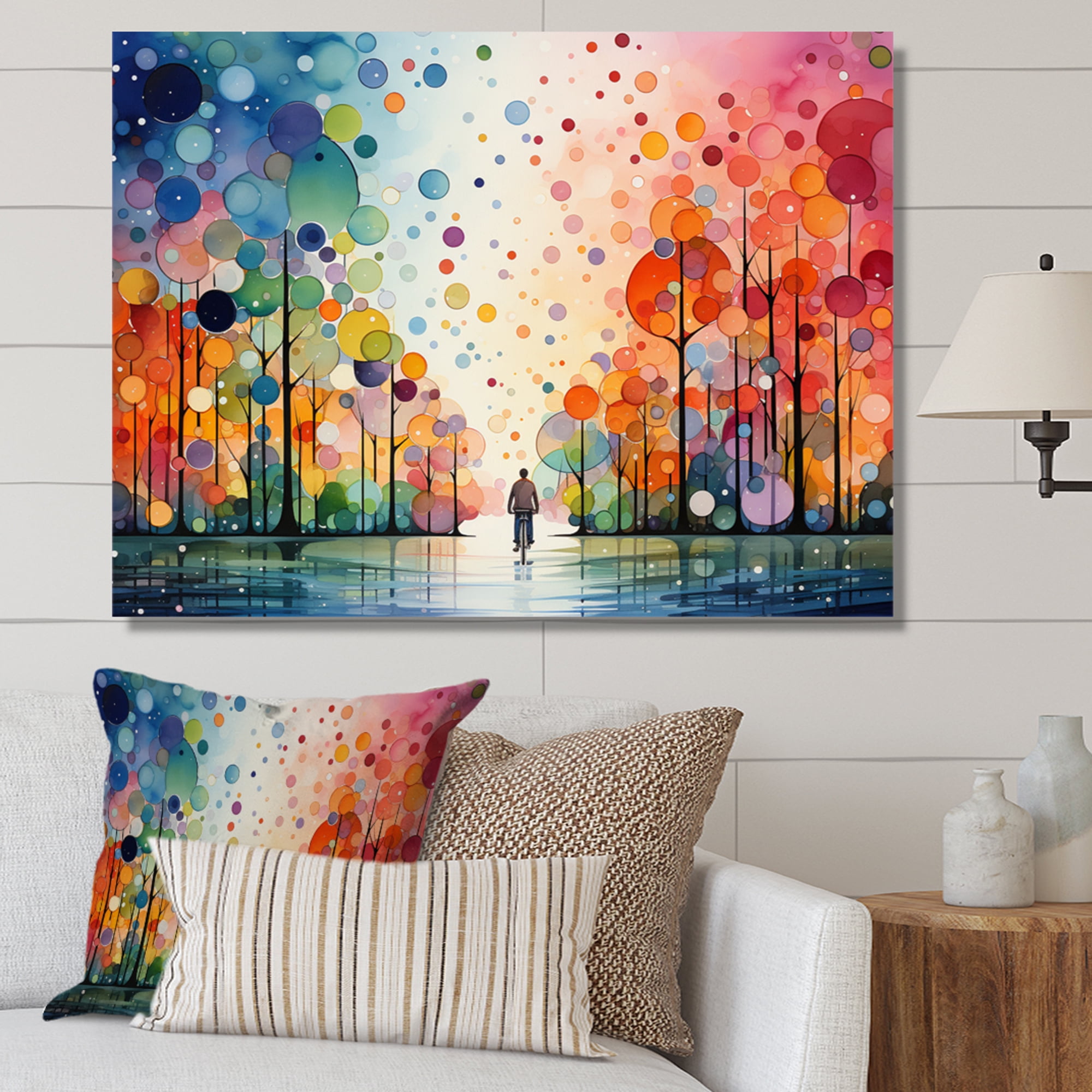 Click here for Designart Large Bicycle Wall Art  Bicycle Geometri... prices