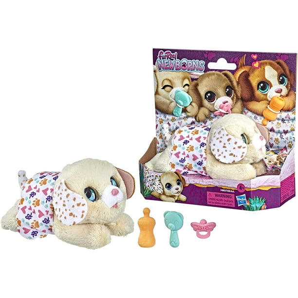 FurReal Newborns Puppy Interactive Animatronic Plush Toy: Electronic ...