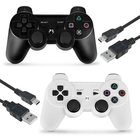 Wireless Controller for PS3 Sony with Charger Cable, ABLEGRID Wireless Controller Bluetooth Game ...