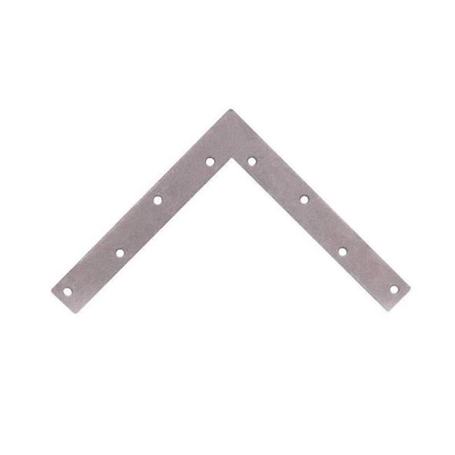 357269 8 x 1 in. Flat Corner Braces Steel - Galvanized - Walmart.com