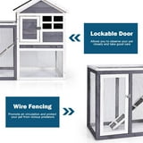 Pefilos 48" Outdoors Wood Chicken Coops, Hen Nest for Indoor Bunny Hutch Rabbit Cage Guinea Pig ...