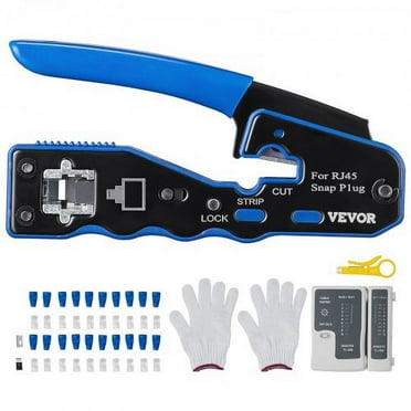 axGear RJ45 Ethernet Network Cable Crimper, Cat5/5e/6 Stripper Wire Tool for RJ45/RJ12 - Walmart.com