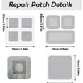 Bexikou 30 Pcs Window Screen Repair Patches,Screen Door Replacement ...