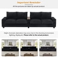 133" Modern Sofa,4-seater Corduroy Sofa Couch with USB Ports,Hidden ...