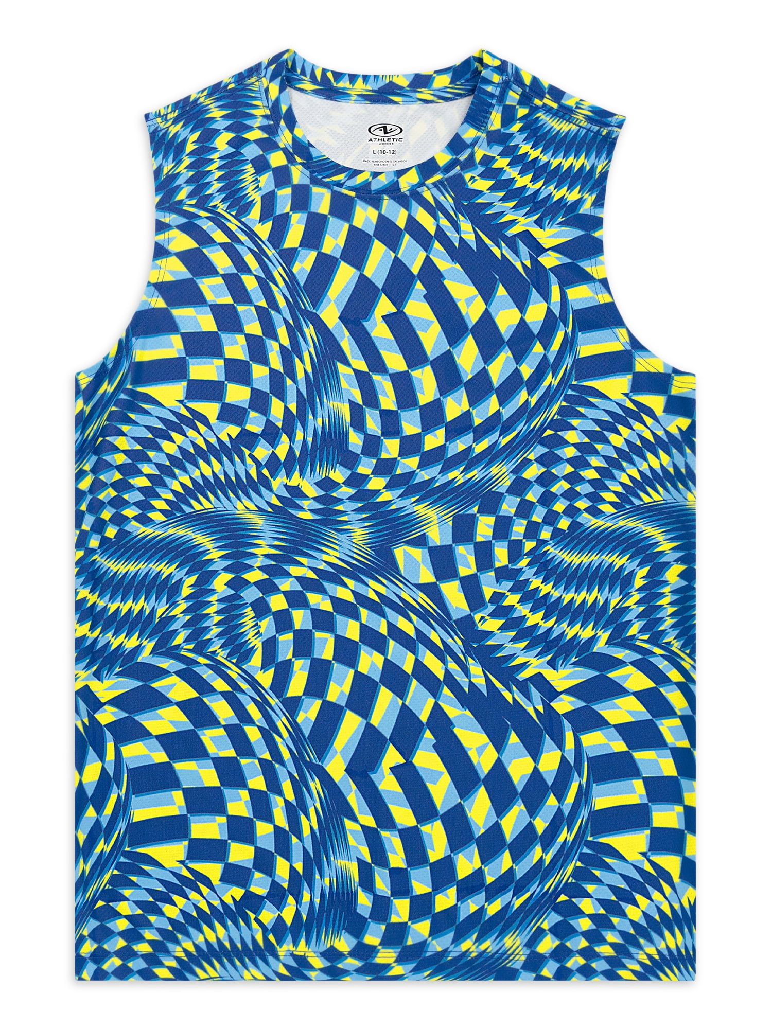 Athletic Works Boys’ Print Muscle Tank Top, Sizes 4-18 & Husky ...