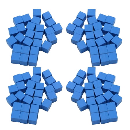 100 Pieces Colorful Wooden Blocks Early Educational Shape Color Stacker ...