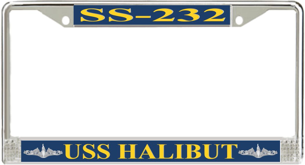 USS Halibut SS-232 License Plate Frame - Walmart.com