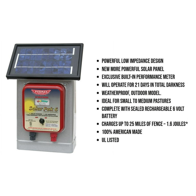 Parmak Electric Fence Charger Solar Power Solar Powered Electric Fence