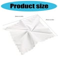 12Pieces White Embroidered Edge Cotton Handkerchiefs Soft Absorbent ...