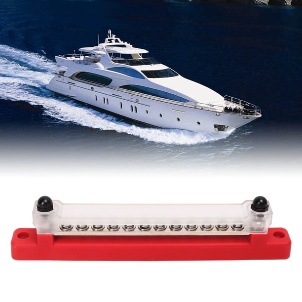 Red Black Bus Bar For Automotive Boat Marine Bus Bar 12v Linkstyle ...