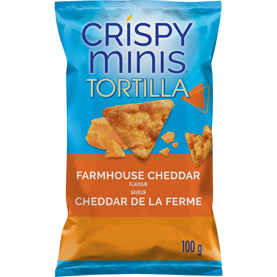 Quaker Crispy Minis Rice Chips Farmhouse Cheddar, 100g - Walmart.ca