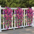 Artificial Flowers for Outdoors Fake Morning Glory Hanging Flower ...