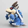 uiuoutoy Dark Bowser Plush Toy Blue Koopa Stuffed Doll 12'' Figure ...