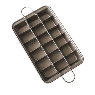 Brownie Pan, Non Stick Brownie Pans With Dividers, 18 Pre-slice Brownie ...