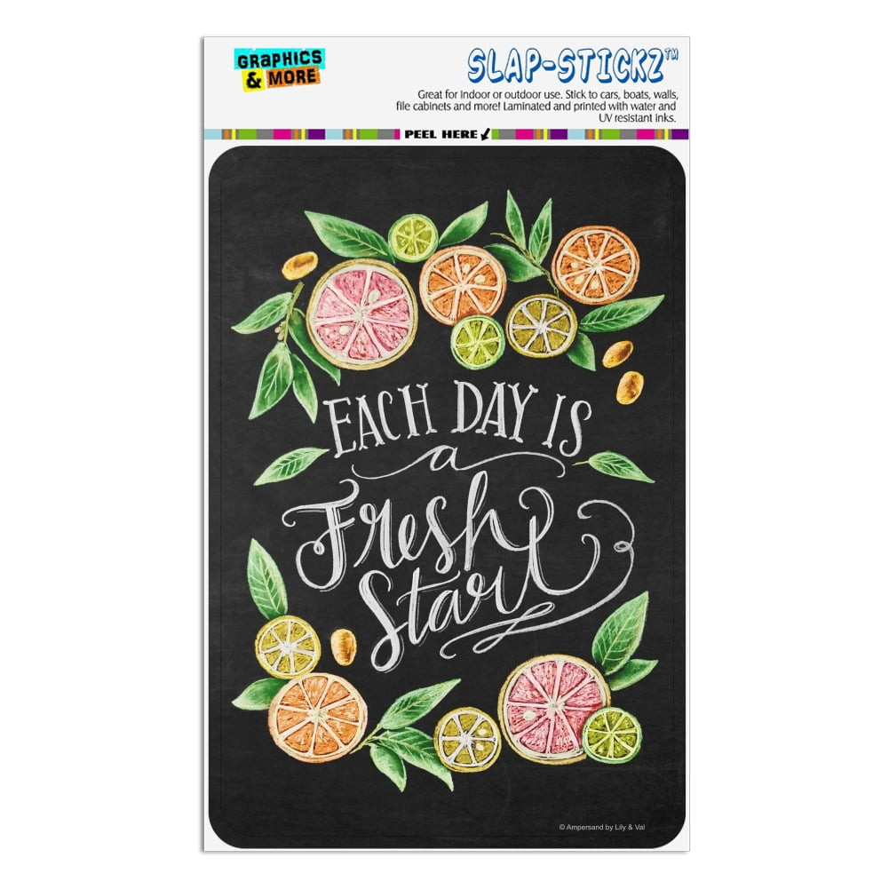 Each Day is a Fresh Start Citrus Home Business Office Sign - Walmart.com