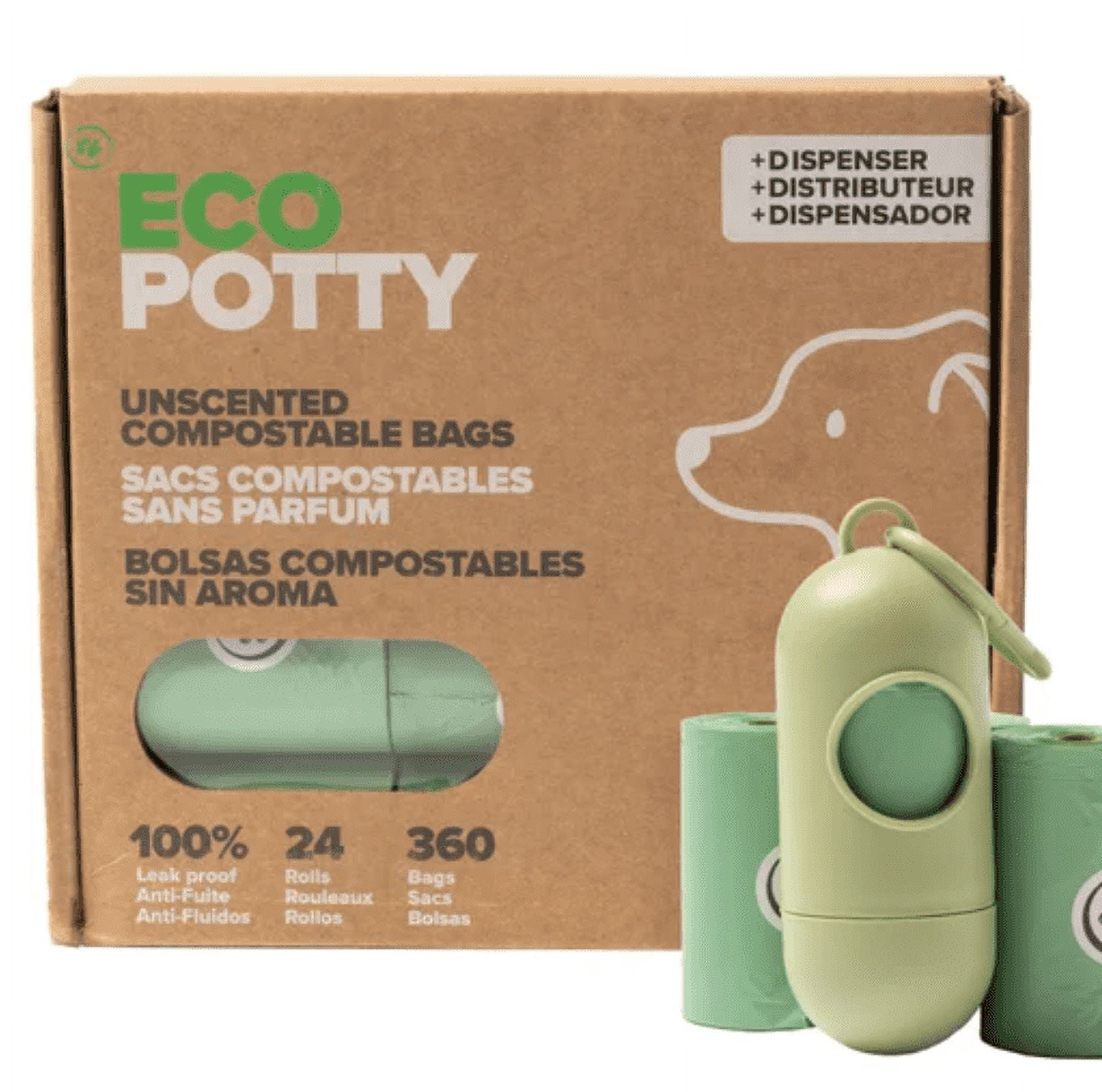 ECO POTTY – Compostable Poop Bags for Pets, 360-count - Walmart.ca