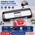 85KPa Vacuum Sealer Machine, - Automatic Sealer with 15 Bags, Dry/Moist ...