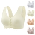 Bras for Women,Elderly Front Closure Comfort Bra Wireless Support Plus ...