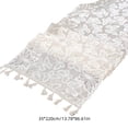 Fzsteel Lace Openwork Tassel Table Runner and Tablecloth, Bohemian ...