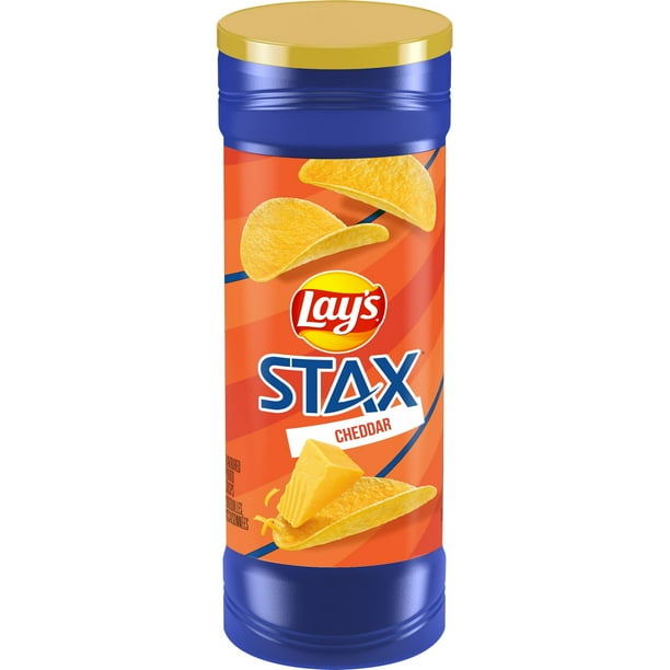 Lay's Stax Cheddar flavoured potato crisps, 155g - Walmart.ca