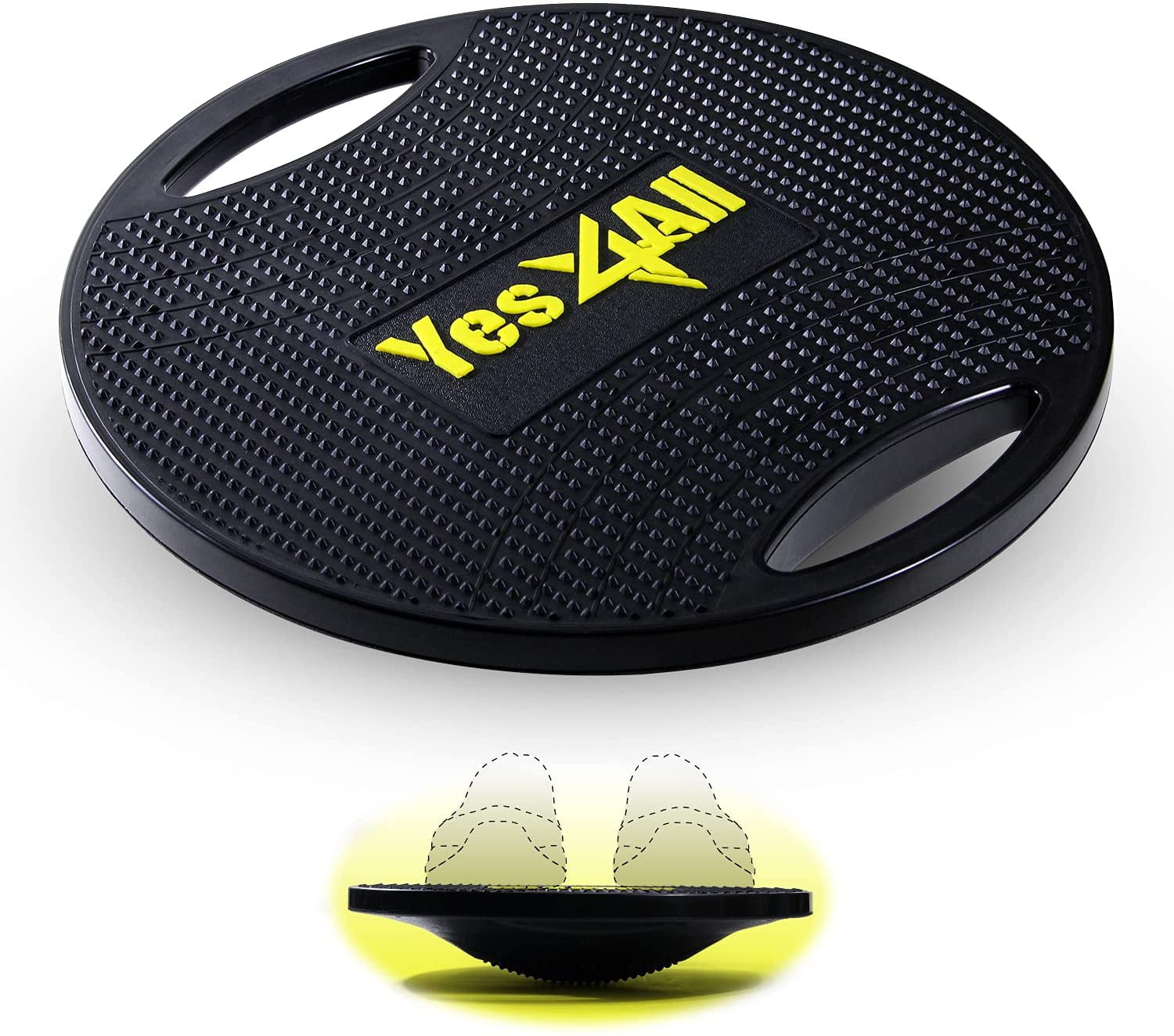 Yes4All Wobble Round Plastic Balance Board – 16.34 in Surface for ...