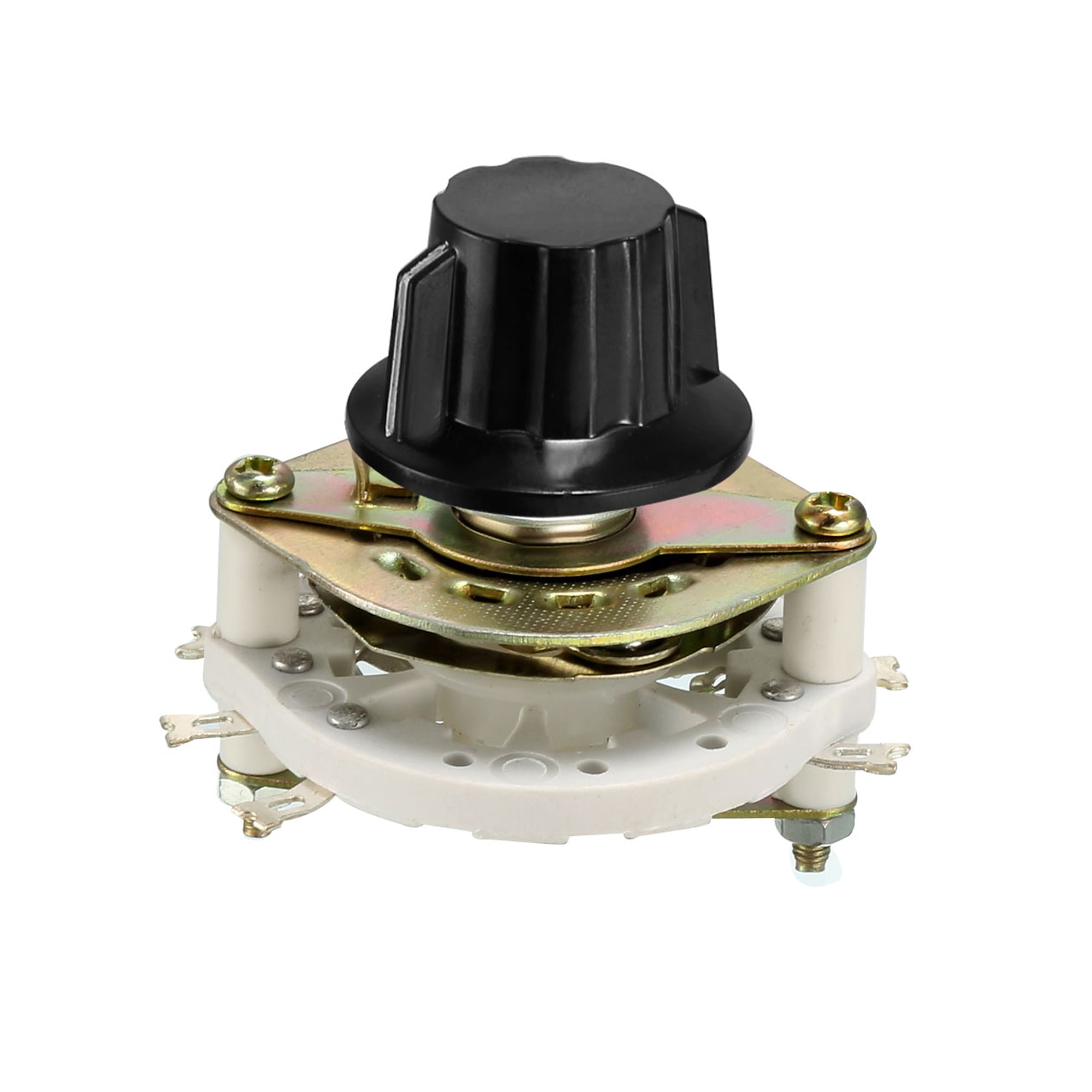 2P2T 2 Pole 2 Position 1-Deck Band Channel Rotary Switch Selector with ...