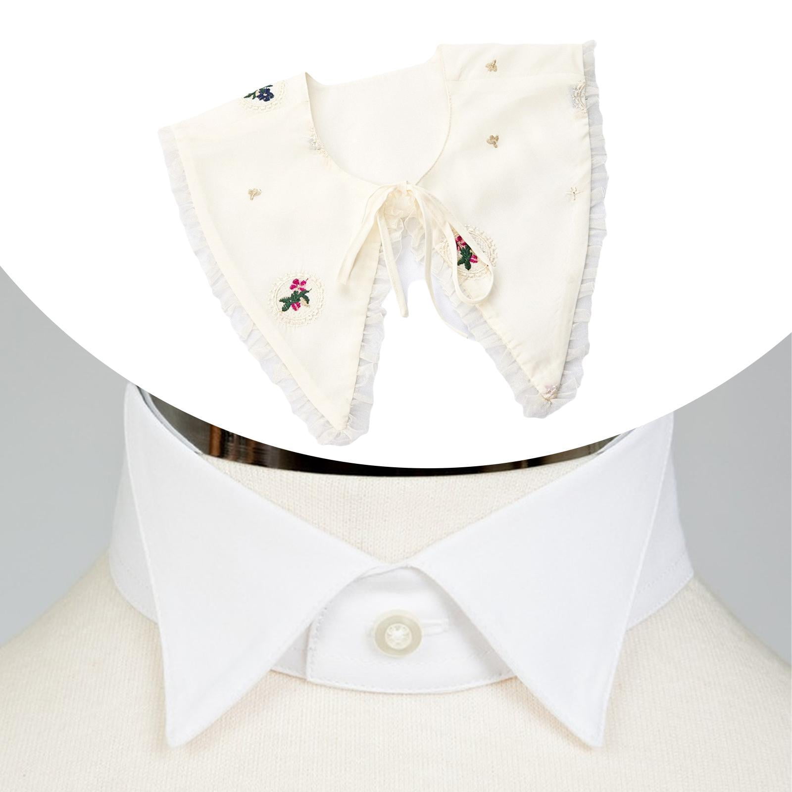 Chal de cuello falso para mujer, falso cuello de solapa de encaje ...