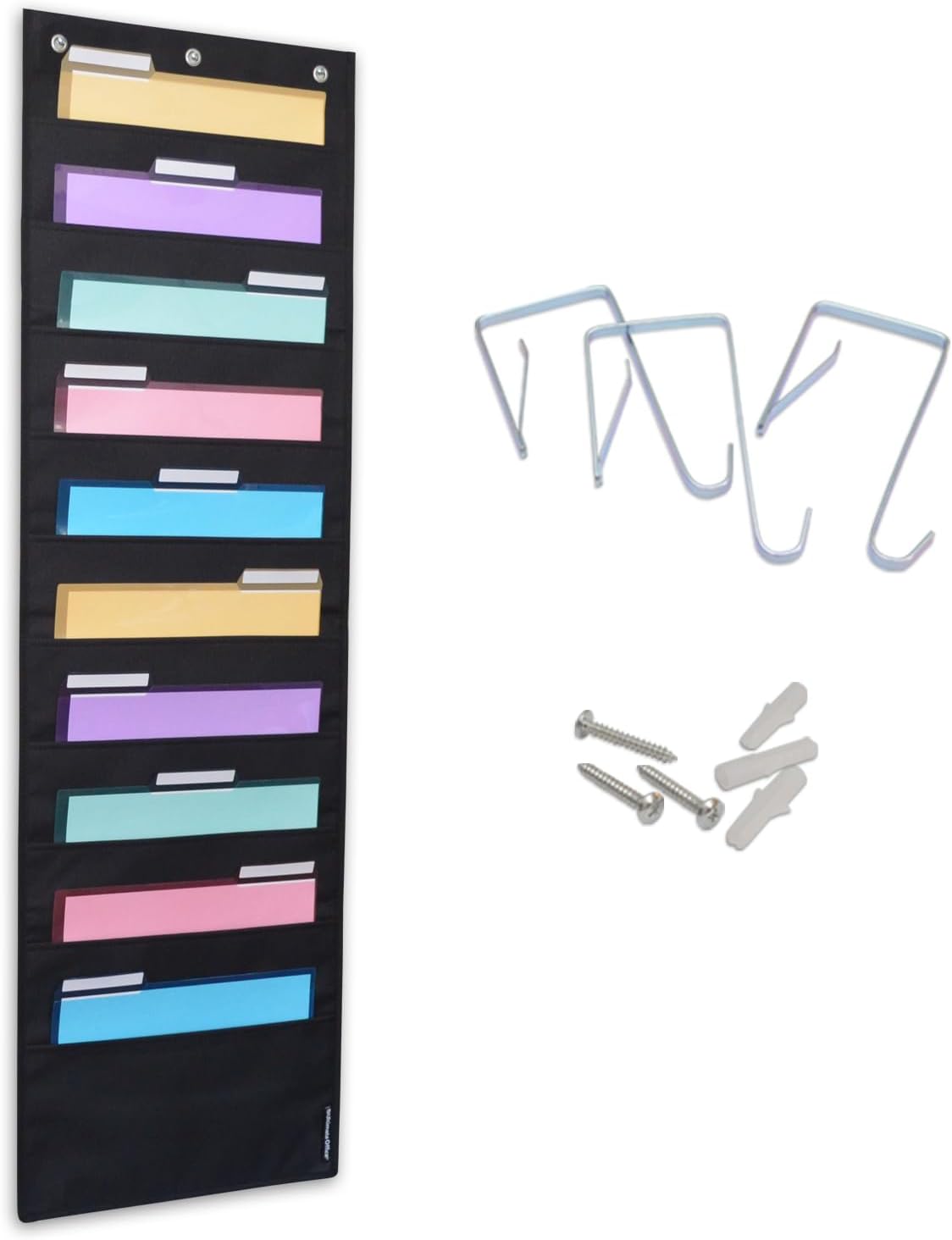 SHIQI-WalMaster Heavy Duty, 10-Pocket Wall Chart Filing System for ...