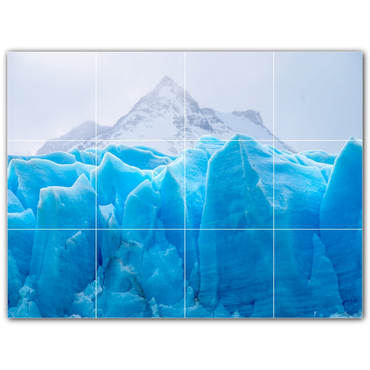 Picture-Tiles.com: Glacier Ceramic Tile Wall Mural WAL500733-43L. 32"W ...