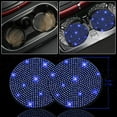 8 pcs Bling Car Accessories Set for Women, Steering Wheel Cover ...