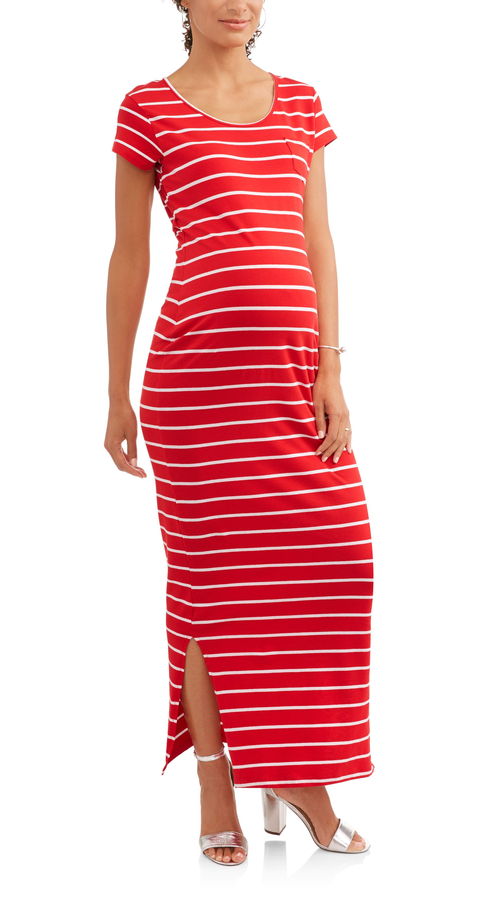 Oh! Mamma Maternity Cap Sleeve Scoop Nec - Walmart.com