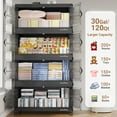 120QT Large Stackable Storage Bins with Lids, Plastic Closet Organizer ...