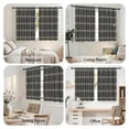 Brown and Blue Checkered Pattern Blackout Curtains,Triple Weaved Fabric ...