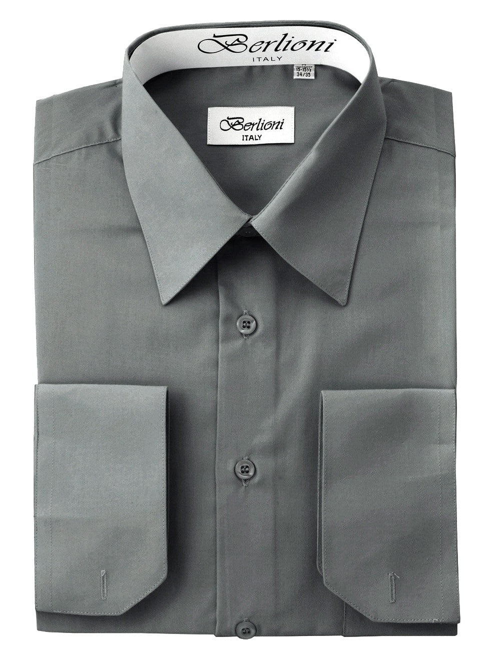 Men's Solid Color Dress Shirt - Walmart.com