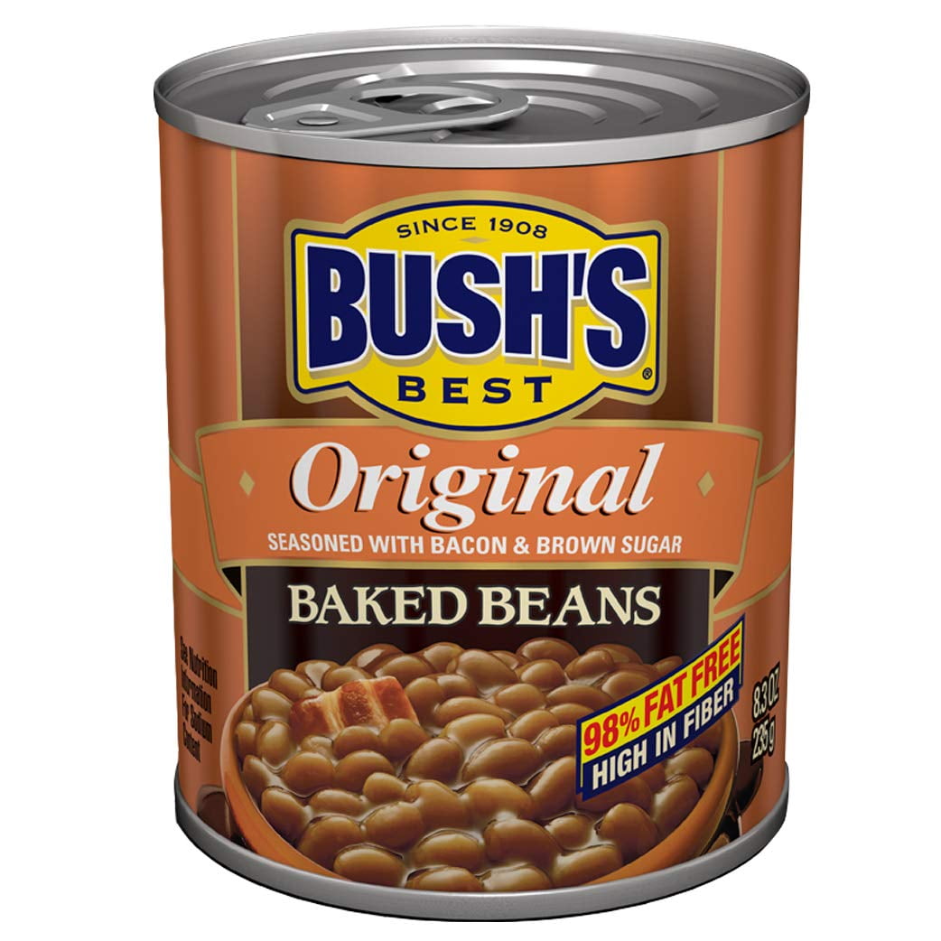 BUSH'S BEST Original Baked Beans, 8.3 Ounce Can Canned Beans (Pack - 6 ...