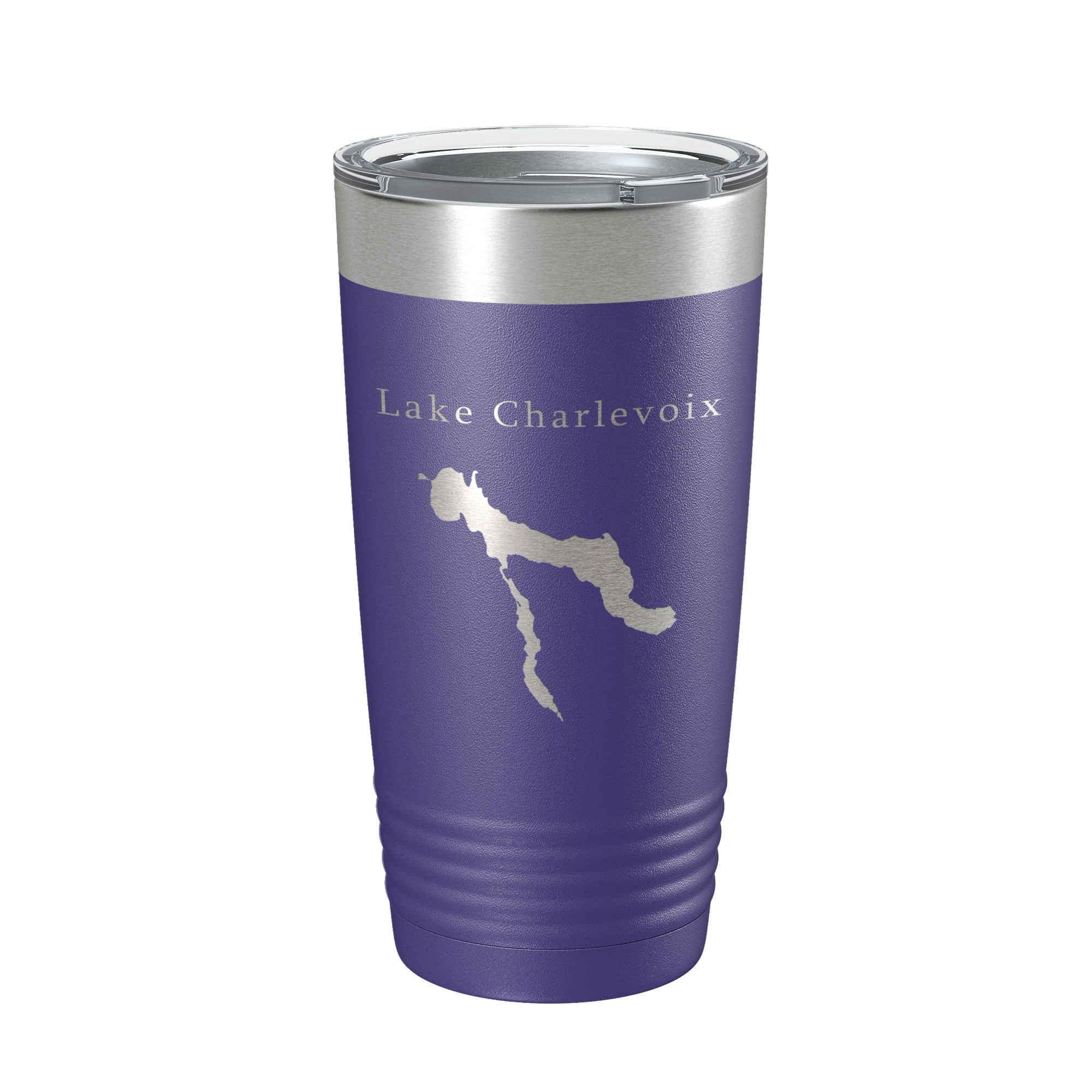 Lake Charlevoix Map Tumbler Travel Mug Insulated Laser Engraved Coffee ...