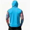 BRANROY Men's Gradient Print Sun Hoodie - UPF50+ UV Protection Long ...