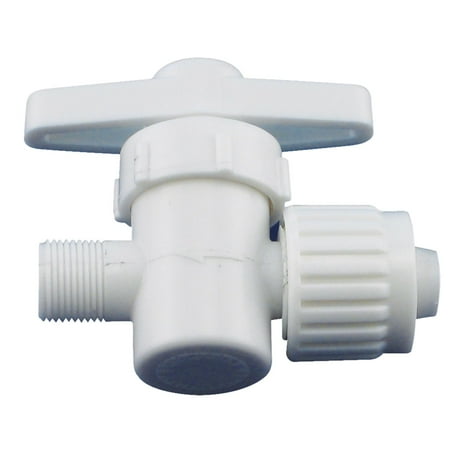 Straight Stop Valve 1/2" X 3/8" Male Compression Thread - Walmart.com