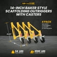 MetalTech 14-Inch Baker Scaffolding Outriggers Stabilizer Set with ...