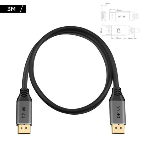 DeeCozy 1.4 DisplayPort Adapter Cable 2K male to male cable 165Hz 4K ...