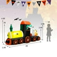 Gymax 8' Halloween Yard Inflatable Train Blow Up Outdoor Spooky ...