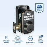 Brinks Electronic Keypad Single Cylinder Deadbolt Lock, Tuscan Bronze ...